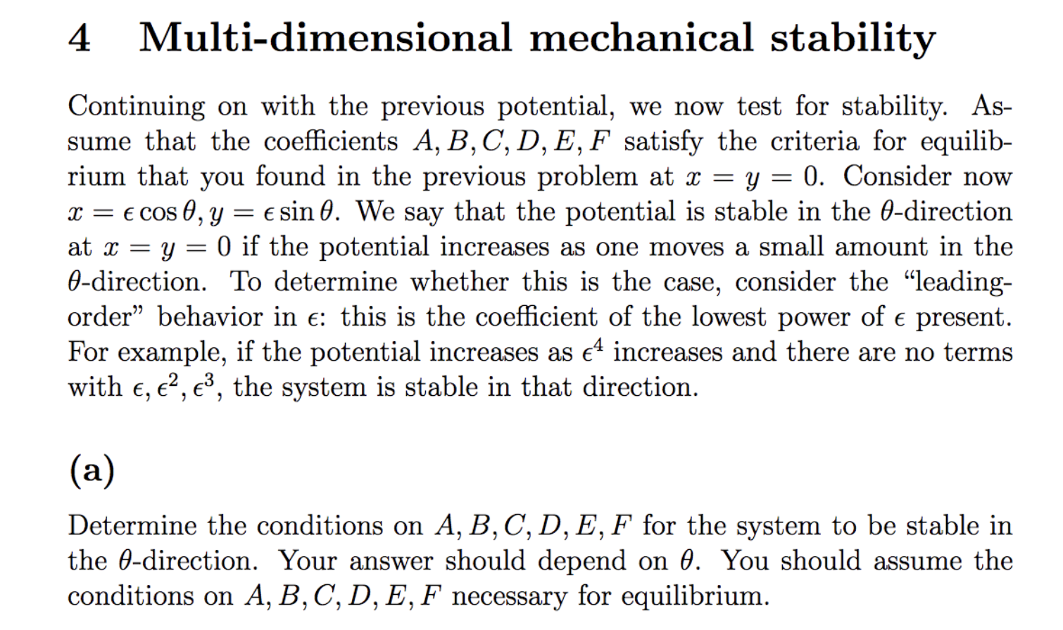 Using this equation And the stability condition B=C=0 | Chegg.com