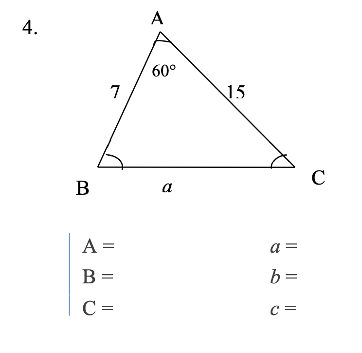 Solved 4. A=B=C=a=b=c= | Chegg.com