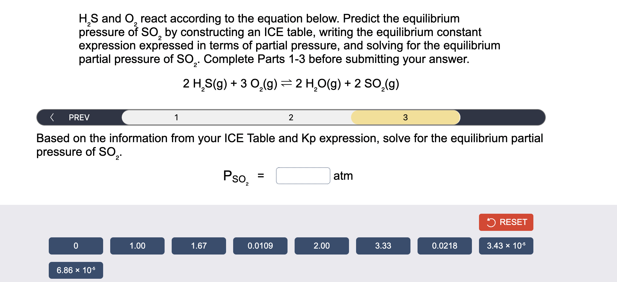 Solved H2 S and O2 react according to the equation below. | Chegg.com