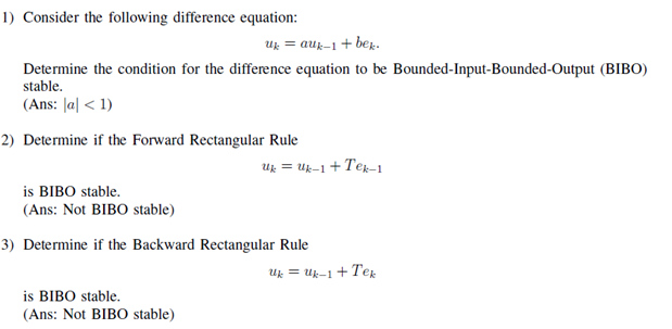Solved 1) Consider the following difference equation: ut = | Chegg.com