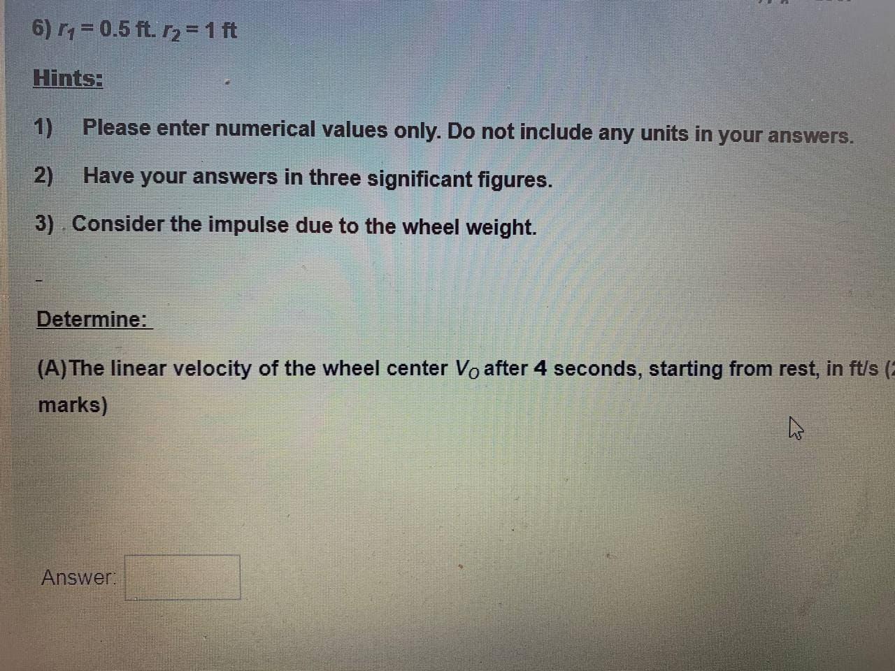 Solved Question 4-A The illustrated wheel starts motion from | Chegg.com
