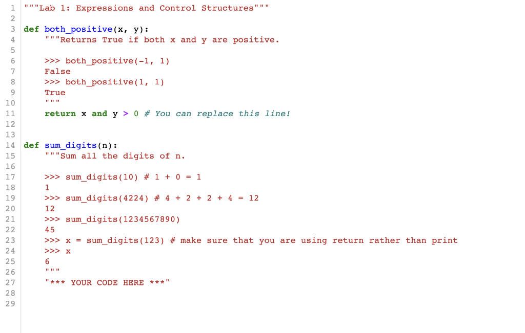 Solved 1 2. """Lab 1: Expressions and Control Structures""" | Chegg.com