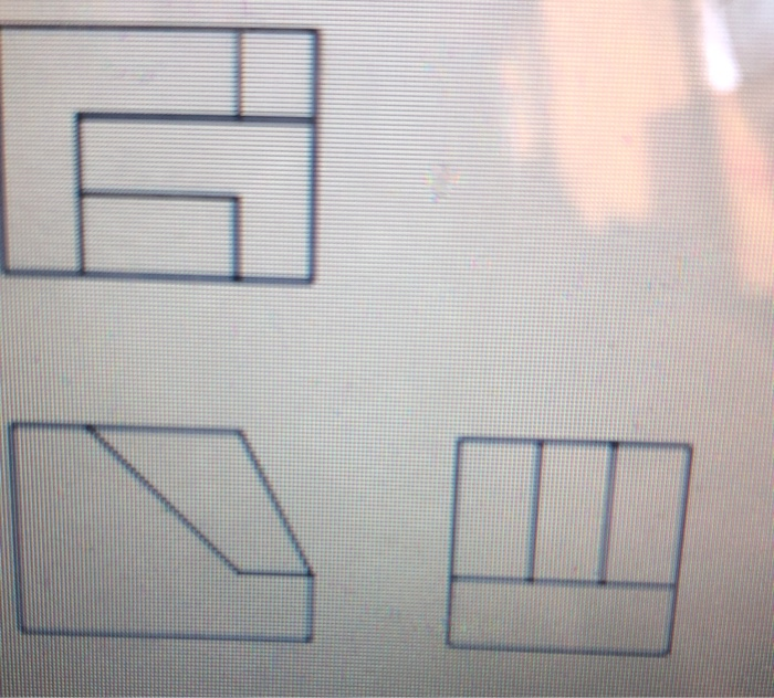Solved draw the trimetric view of the given picture in solid | Chegg.com