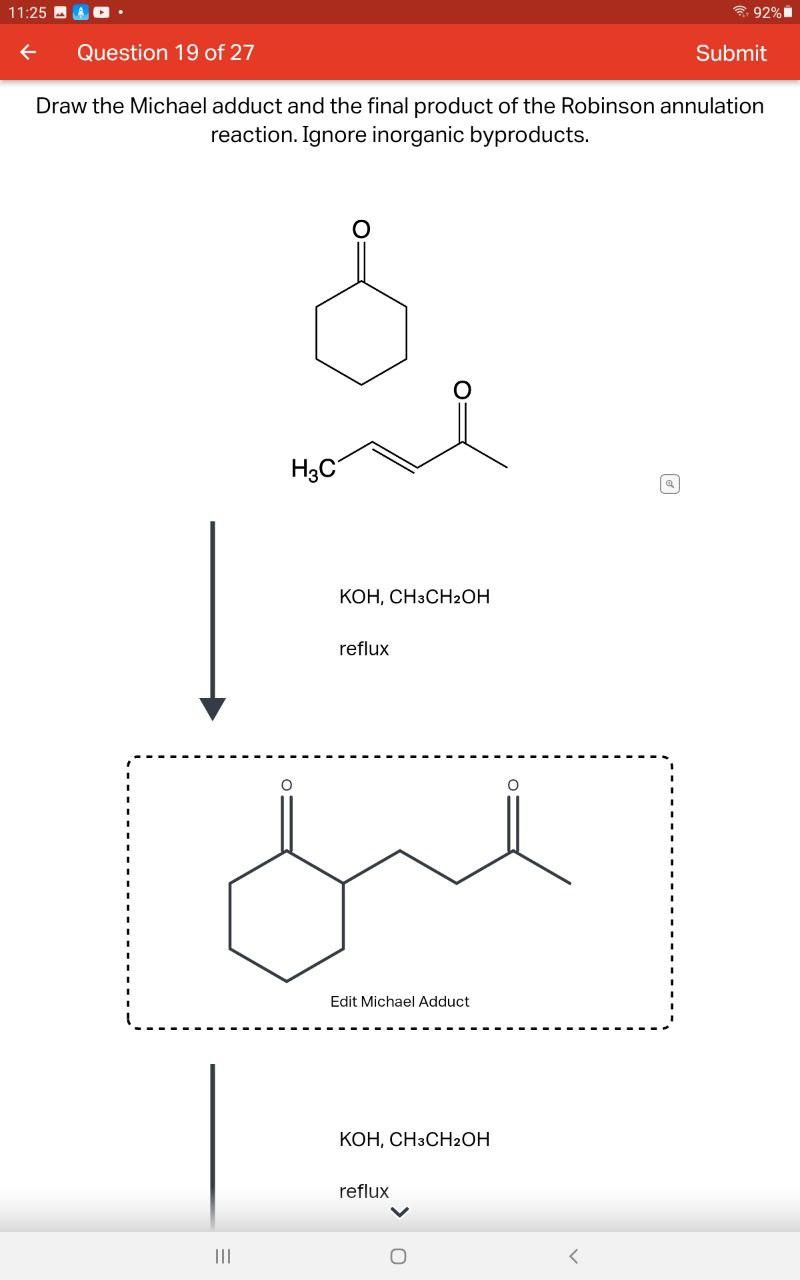 Solved Draw the Michael Adduct and Robinson Product of the | Chegg.com
