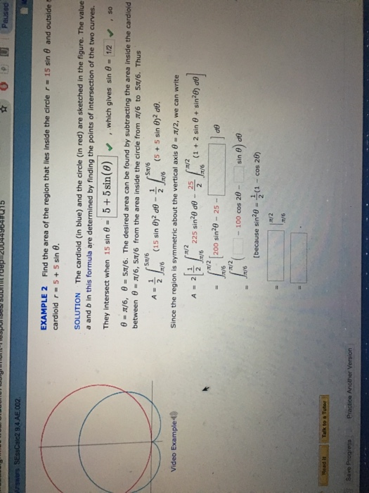 Solved 9644015 Find the area of the region that lies inside | Chegg.com