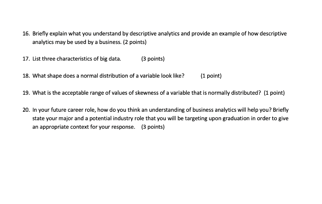 Solved 16. Briefly explain what you understand by | Chegg.com