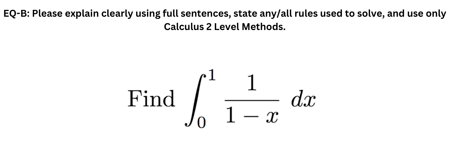 Solved EQ-B: Please explain clearly using full sentences, | Chegg.com