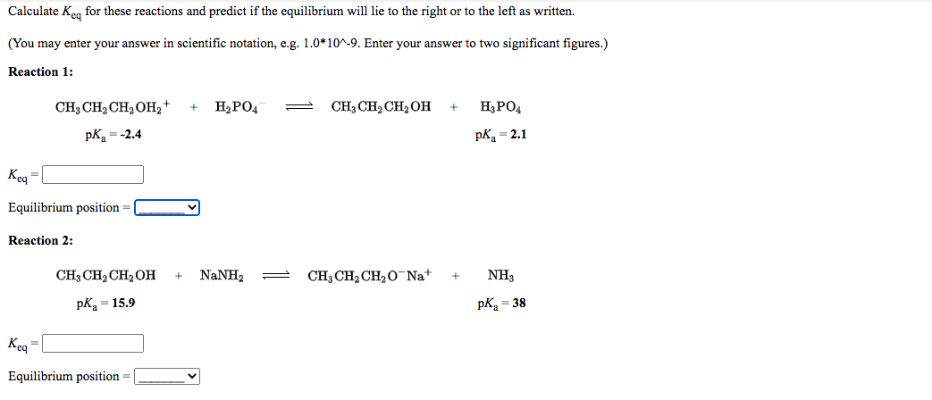 Solved Calculate Keq for these reactions and predict if the | Chegg.com