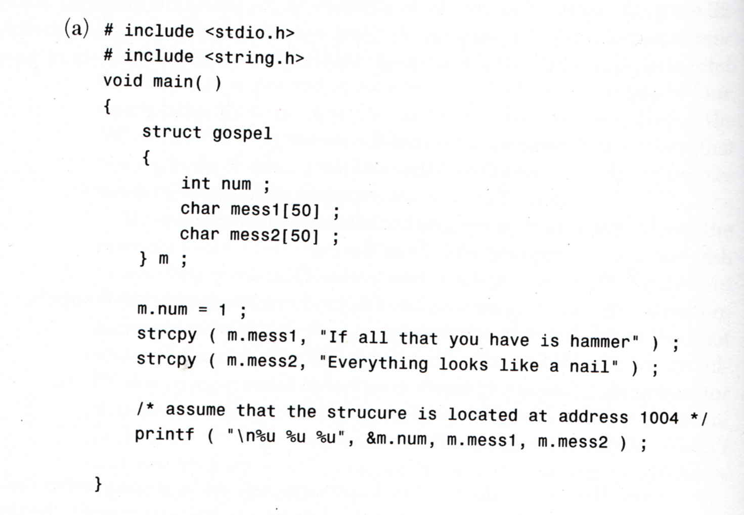 Solved What would be the output of the following program (do | Chegg.com