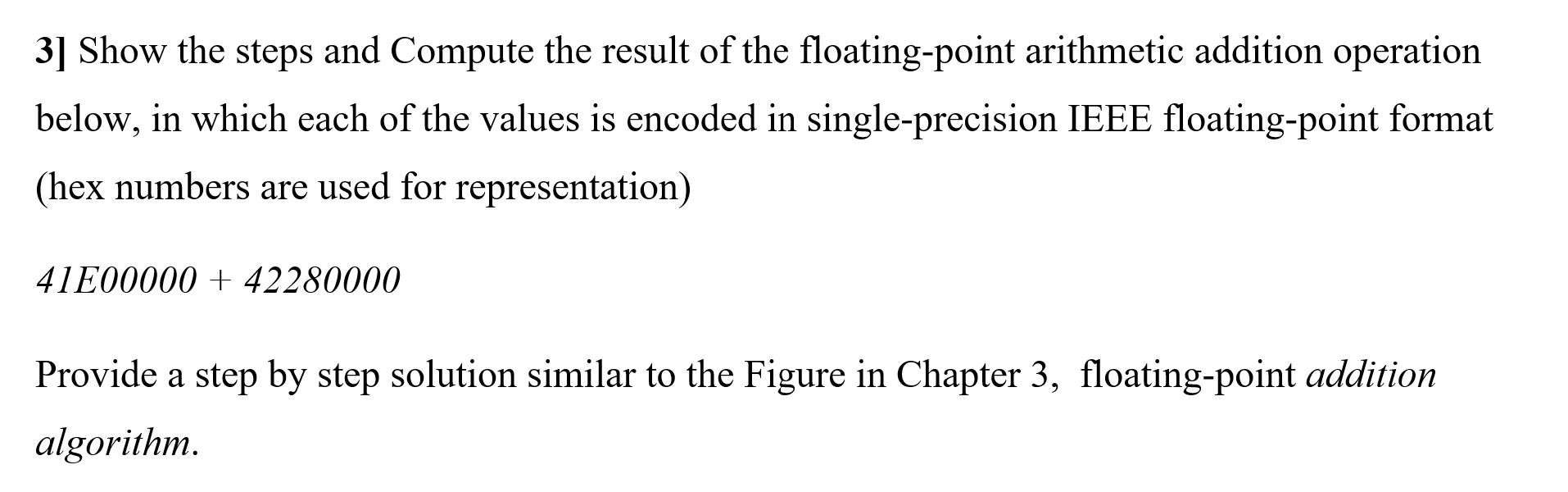 Solved 3] Show the steps and Compute the result of the | Chegg.com
