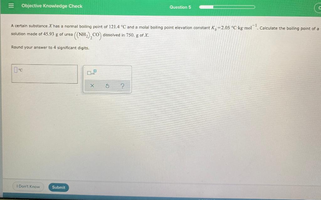 Solved = Objective Knowledge Check Question 5 A certain | Chegg.com