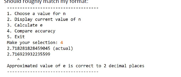 Solved Euler's Number Approximation The value of e, also | Chegg.com