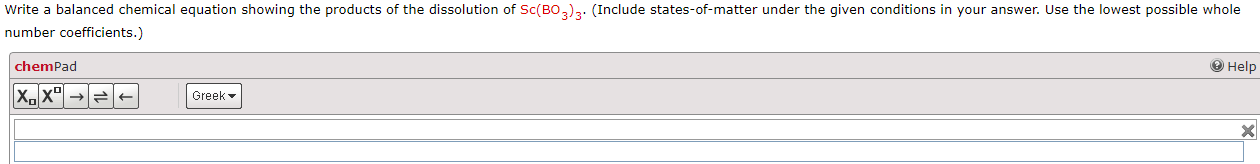 Solved Write A Balanced Chemical Equation Showing The