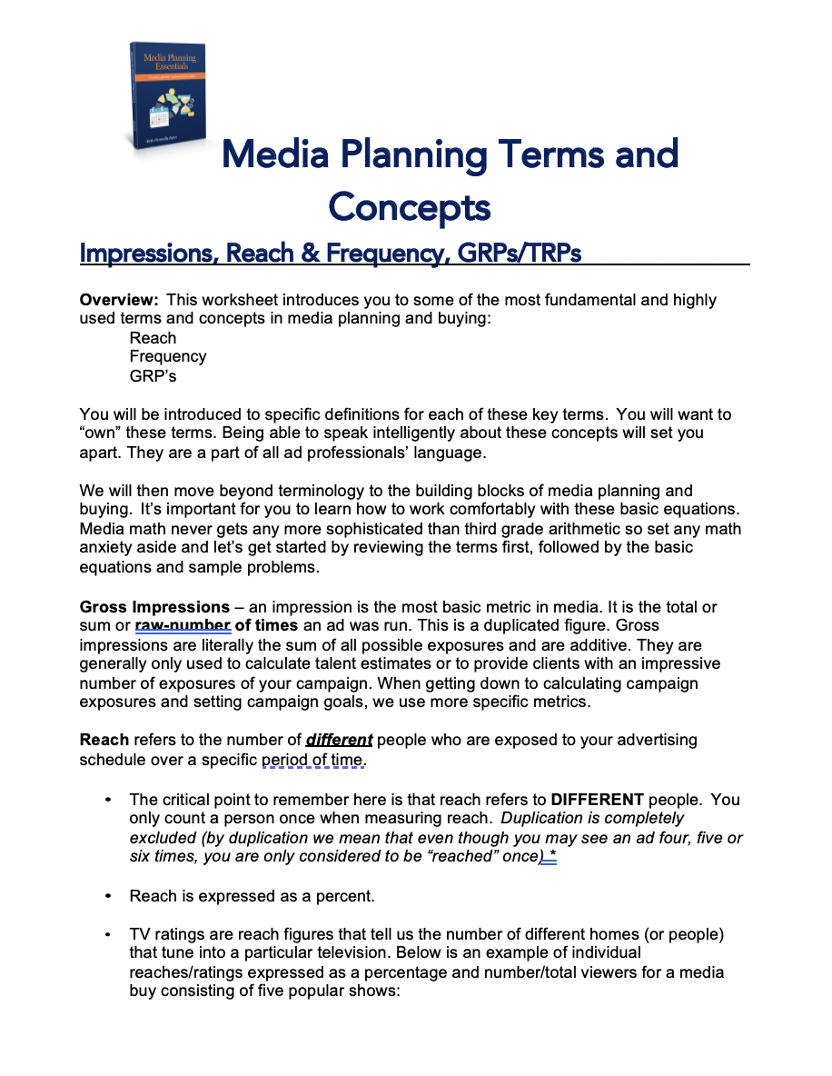 Solved 2. What are the total gross impressions? 3. What is | Chegg.com
