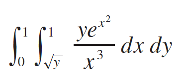 Solved Calculate the iterated integral by first reversing | Chegg.com