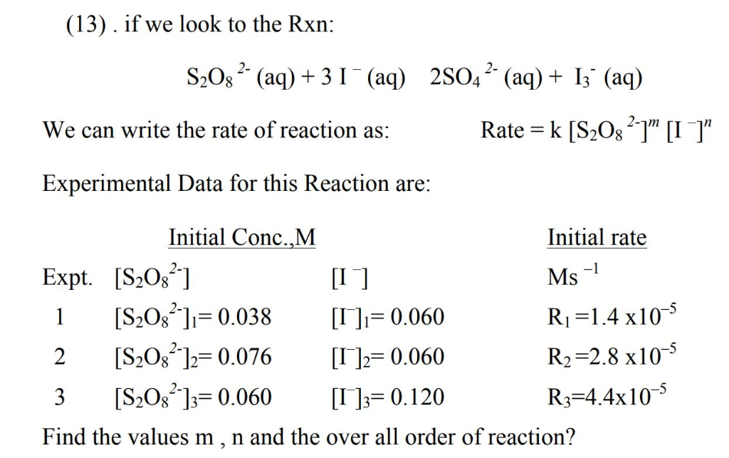 Solved Find the values m , n and the over all order of | Chegg.com