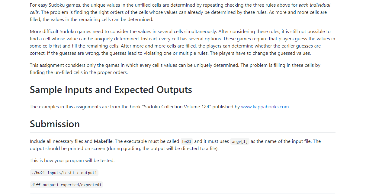 Solved Sudoku Learning Goals • Design Data Structures And 