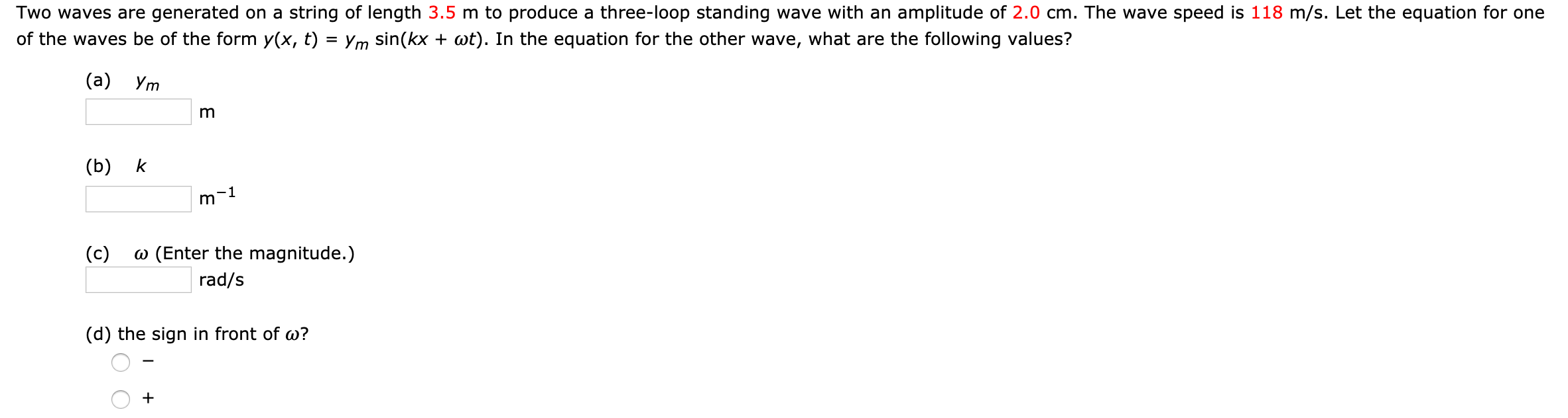 Solved Two waves are generated on a string of length 3.5 m | Chegg.com