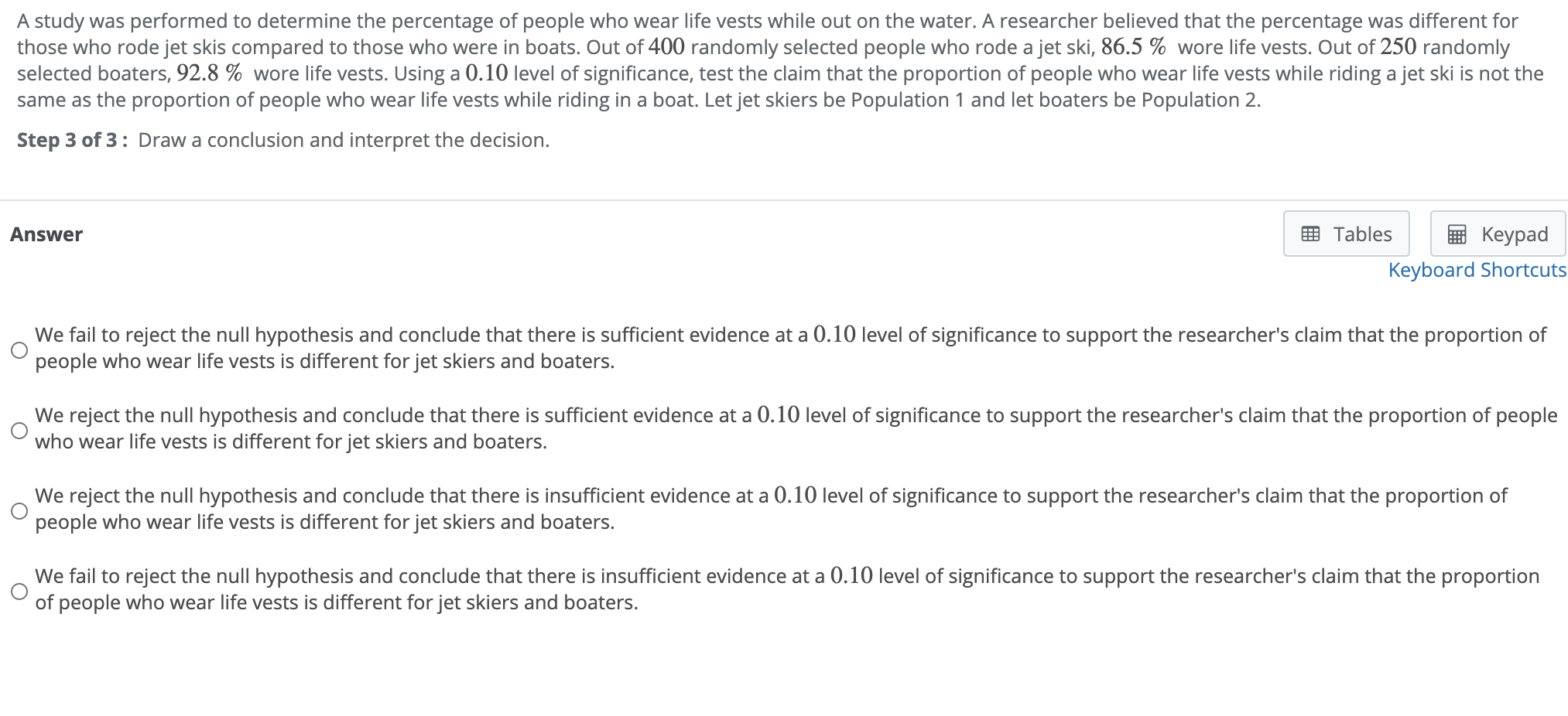 Solved A Study Was Performed To Determine The Percentage Of Chegg