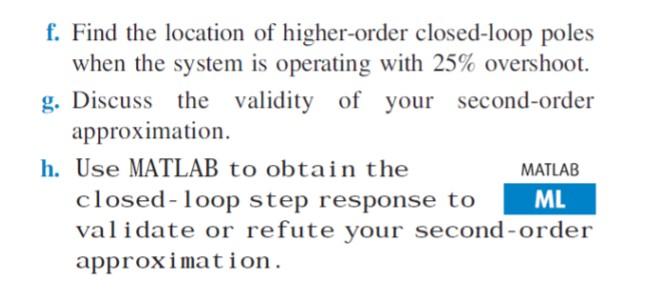 Solved f. Find the location of higher-order closed-loop | Chegg.com