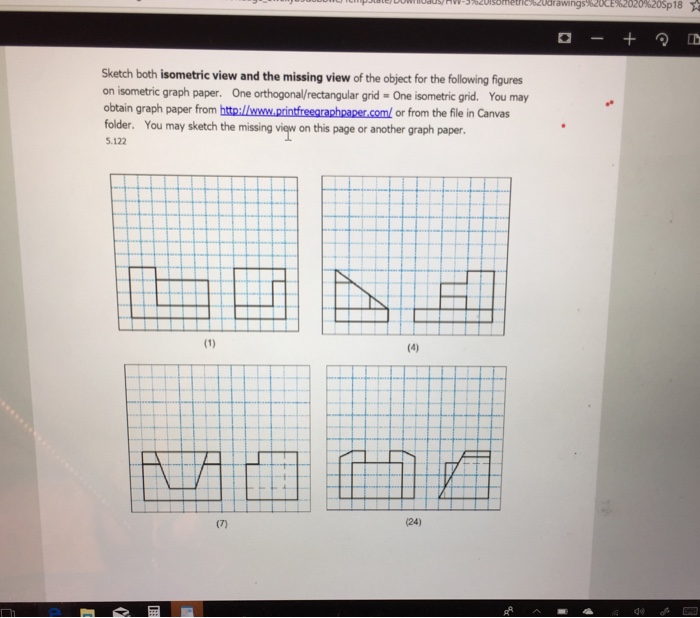 Solved 18 Sketch both isometric view and the missing view of | Chegg.com