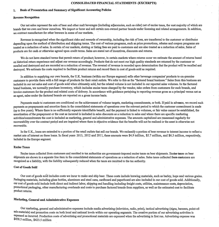 Solved On the income statement attached, which lines are | Chegg.com