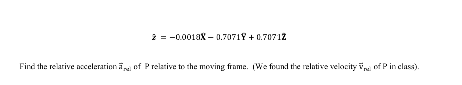 Solved At a given instant, the ECI (absolute) position, | Chegg.com