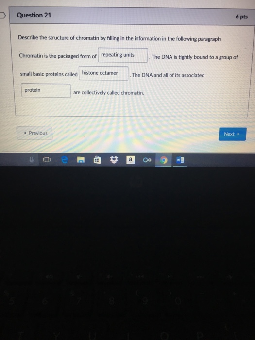Solved This is BioChem Chromatin | Chegg.com