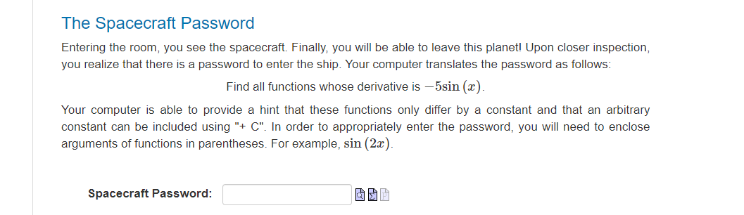 Solved The Spacecraft Password Entering the room, you see | Chegg.com