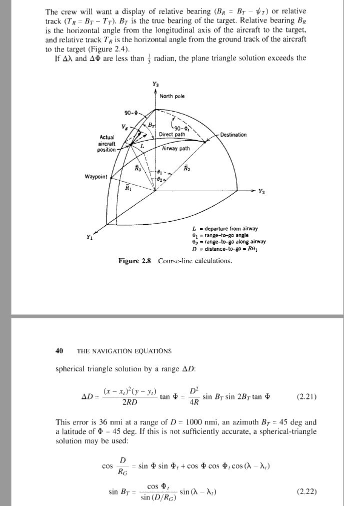 The crew will want a display of relative bearing (Bx | Chegg.com