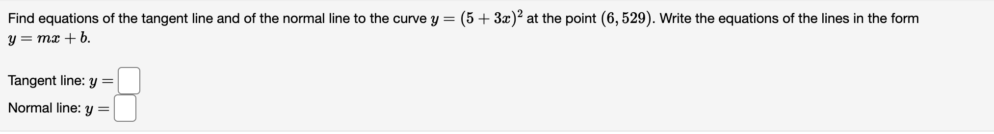 Solved Find Equations Of The Tangent Line And Of The Normal