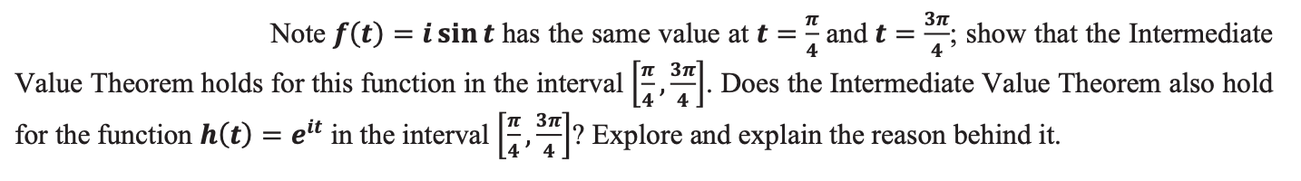 Solved I know this is not the same as MVT (Mean Value | Chegg.com