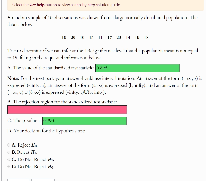 Solved Select the Get help button to view a step-by-step | Chegg.com