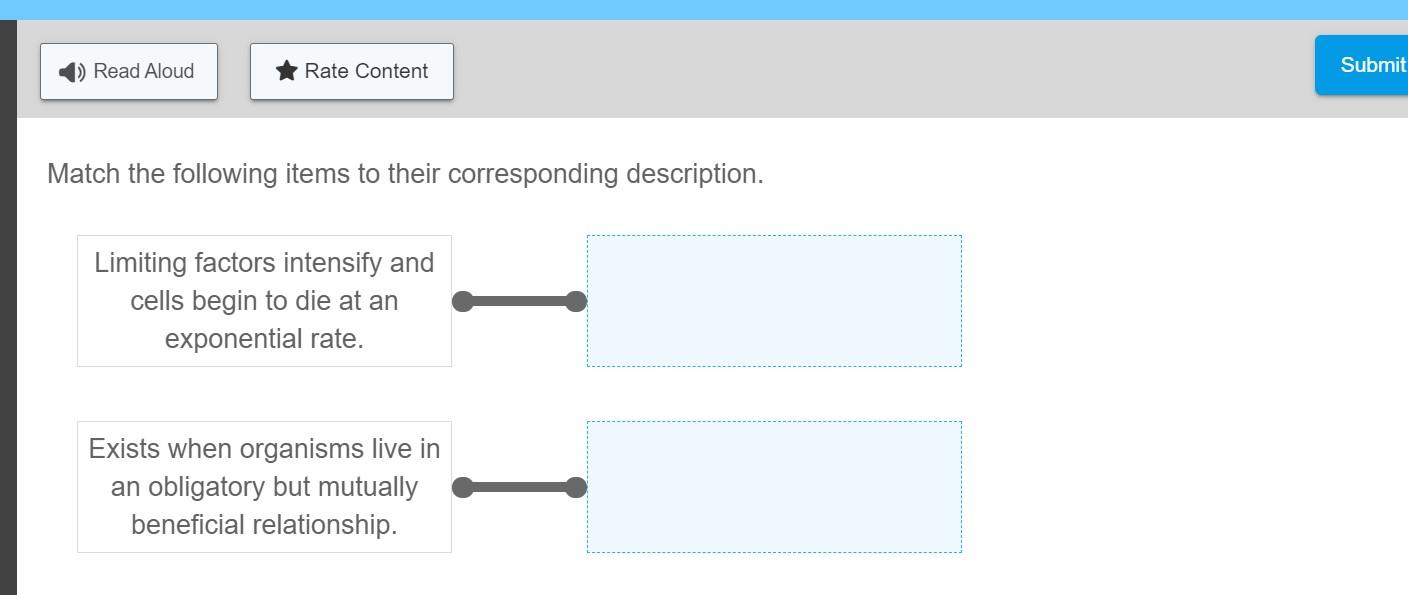 Solved Read Aloud Rate Content Submit Match the following | Chegg.com