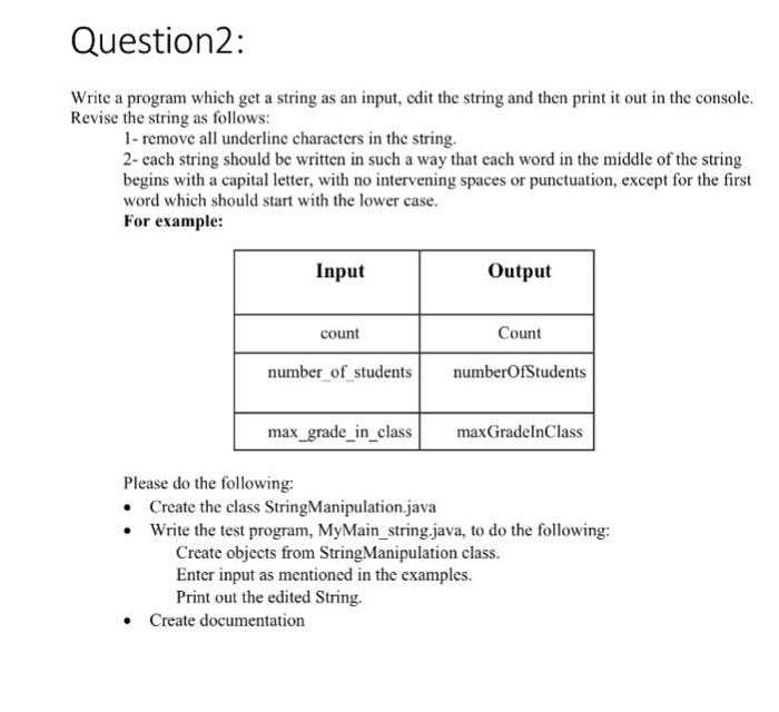 Solved Question2: Write a program which get a string as an | Chegg.com
