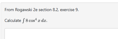 Solved From Rogawski 2 e ﻿section 8.2 , ﻿exercise | Chegg.com