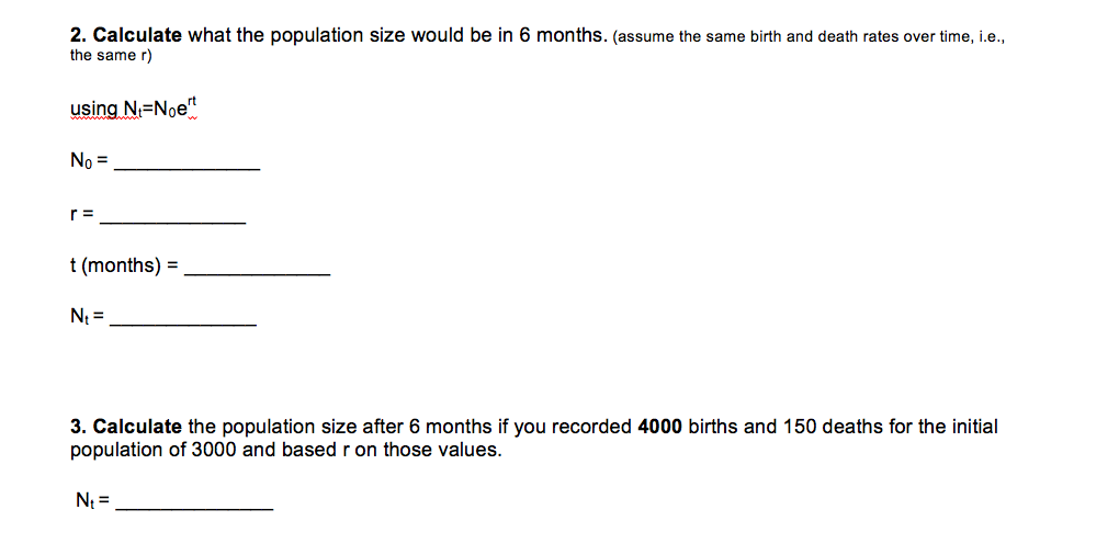 Solved Name: Population Growth Assignment In your research | Chegg.com