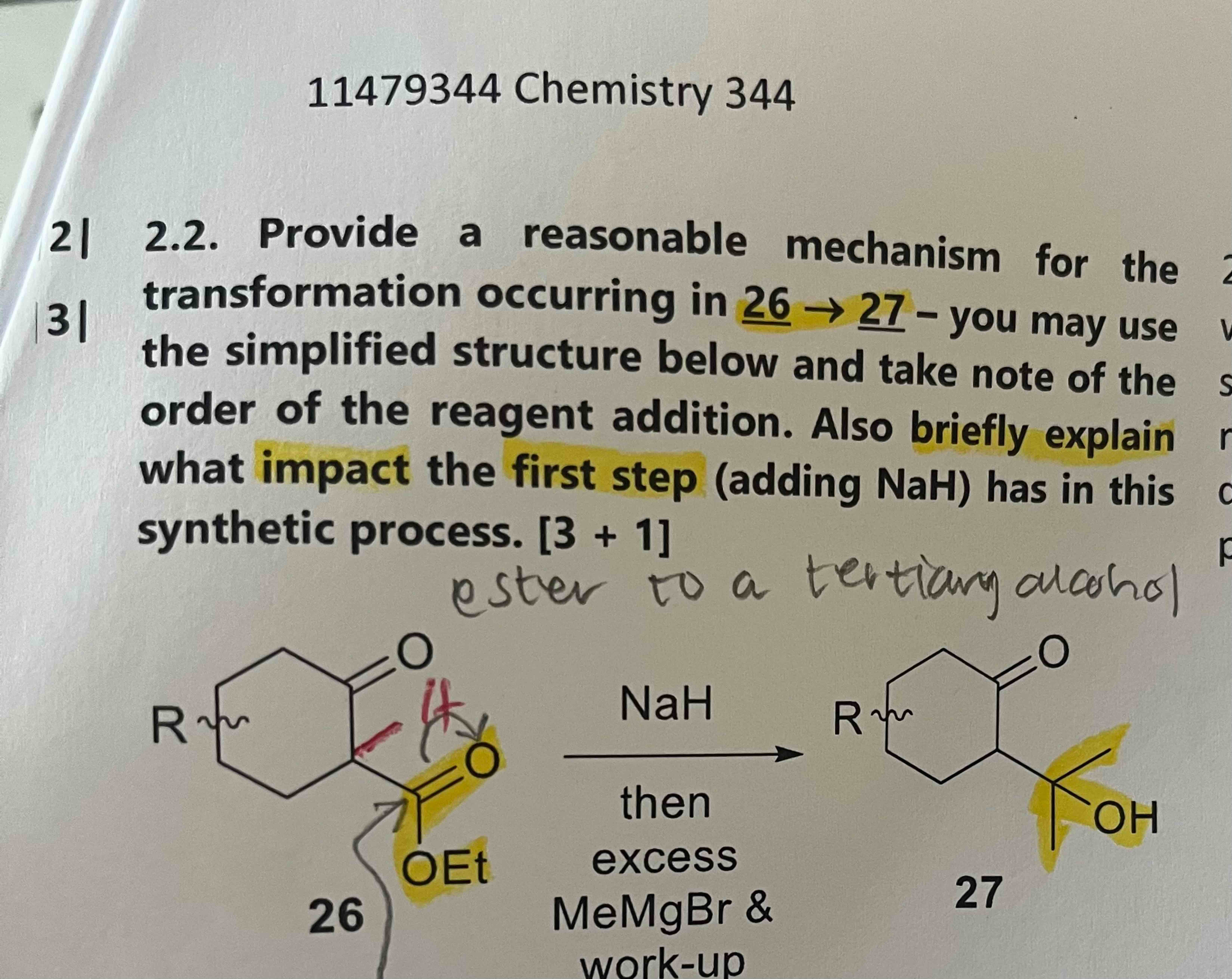 Solved 11479344 ﻿Chemistry 3442| 2.2. ﻿Provide a reasonable | Chegg.com