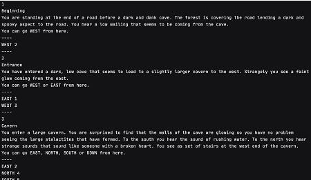 Solved The adventure game you will implement for this | Chegg.com