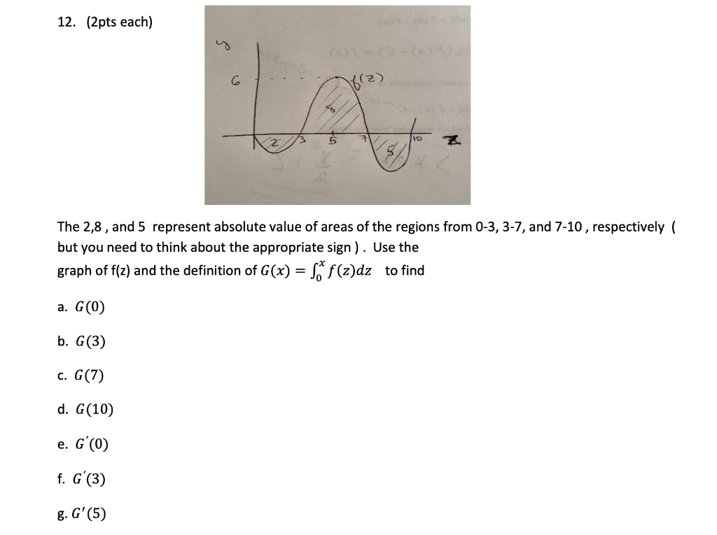 Solved 12. (2pts each) (2) La 10 S The 2,8, and 5 represent | Chegg.com