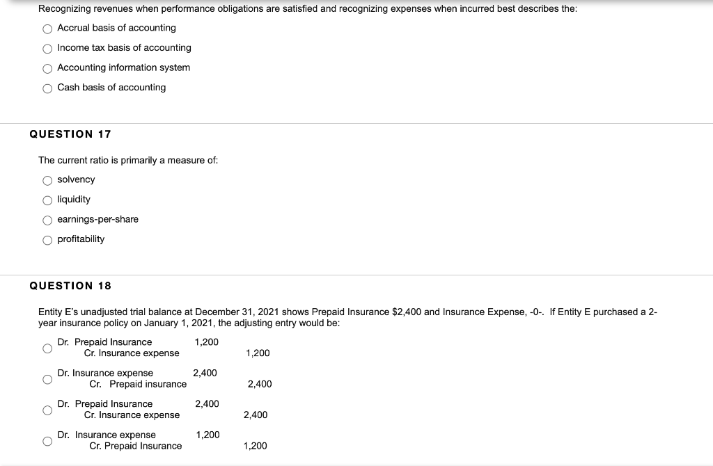 Solved Recognizing revenues when performance obligations are | Chegg.com