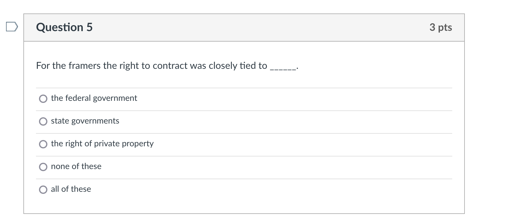 Solved Question 1 3 pts The Contract Clause O applies to the | Chegg.com