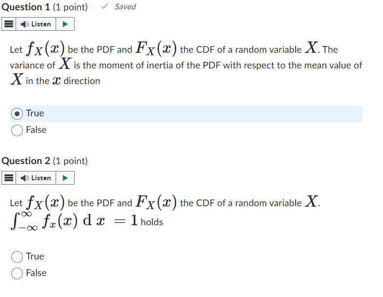 Solved Let fX(x) be the PDF and FX(x) the CDF of a random | Chegg.com