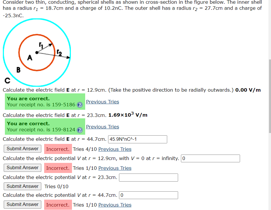 Solved Consider two thin, conducting, spherical shells as | Chegg.com