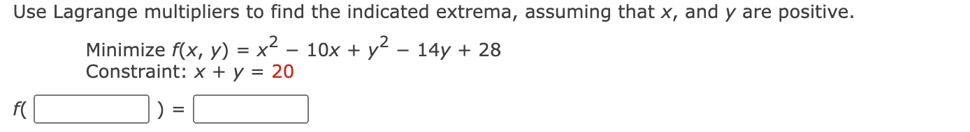 Solved Identify the constraint and level curves of the | Chegg.com