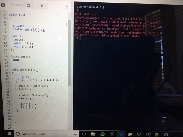 Solved How Do I Program A C11 Static 2d Array Into As A 