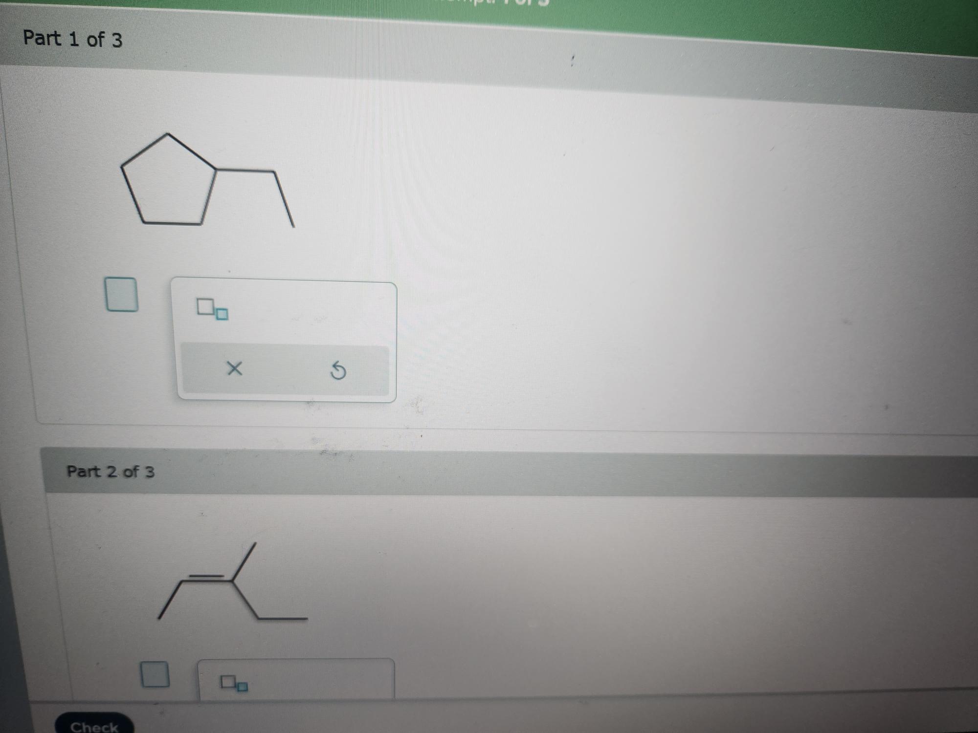 Solved Provide the molecular formula for each of the | Chegg.com