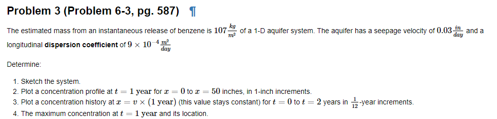 Solved The estimated mass from an instantaneous release of | Chegg.com