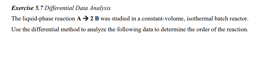 Solved Exercise 5.7 Differential Data Analysis The | Chegg.com