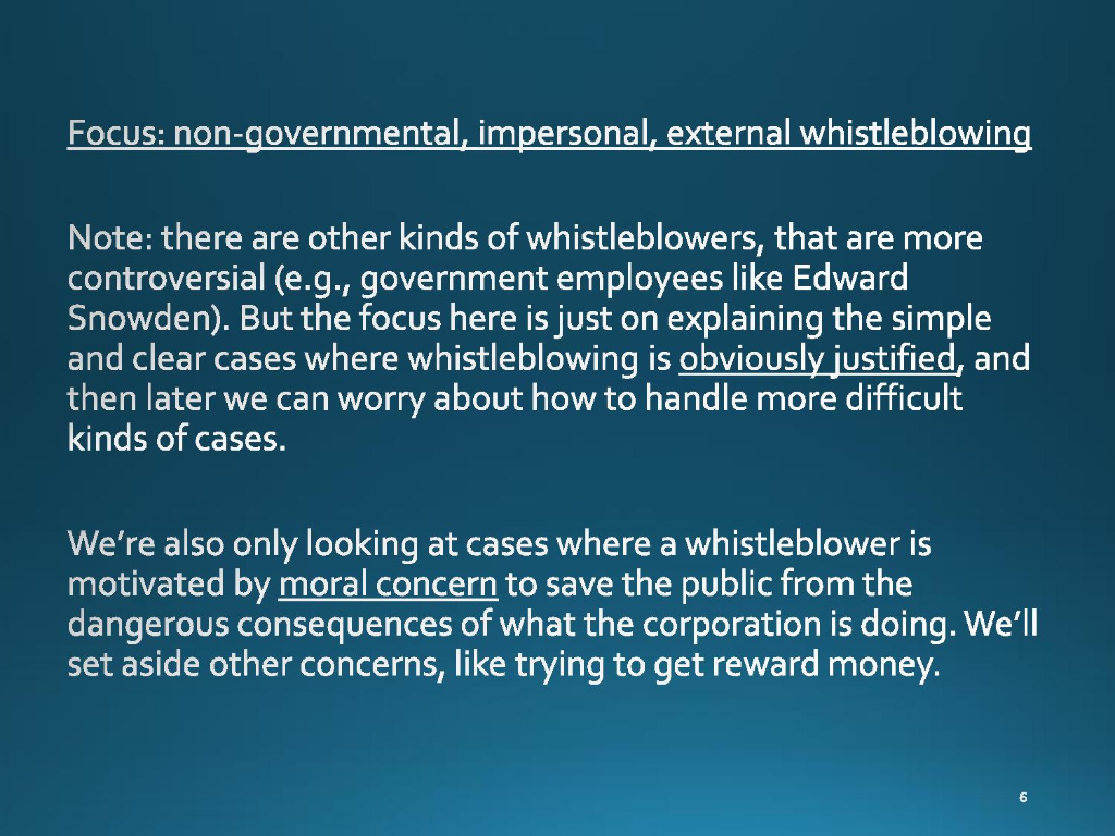 Solved: 1. Briefly Explain DeGeorge’s Approach To Whistleb... | Chegg.com